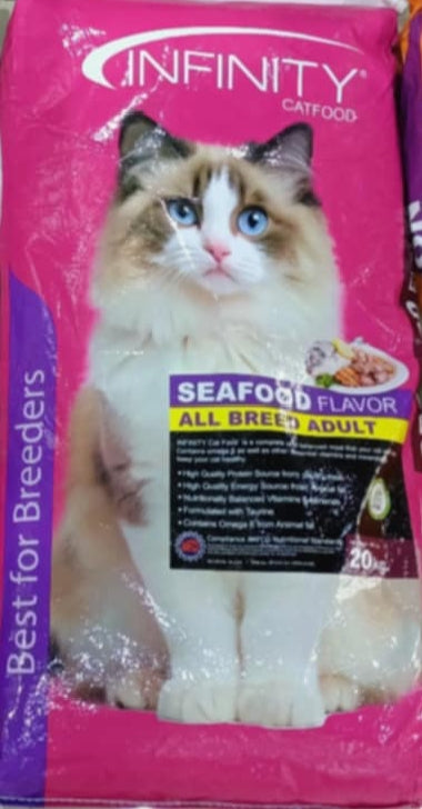 Infinity All Breed Adult Cat 20kg - seafood – furrymartph